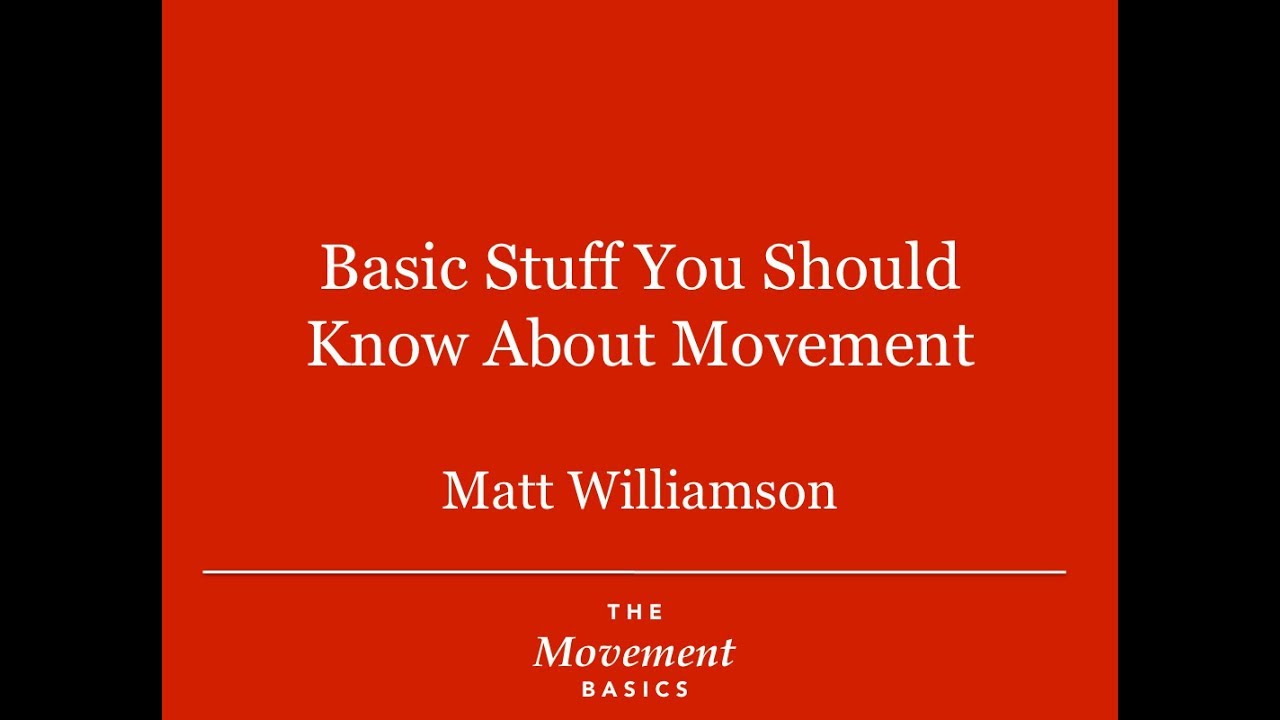 Part 1 - Basic Stuff You Should Know About Movement - YouTube