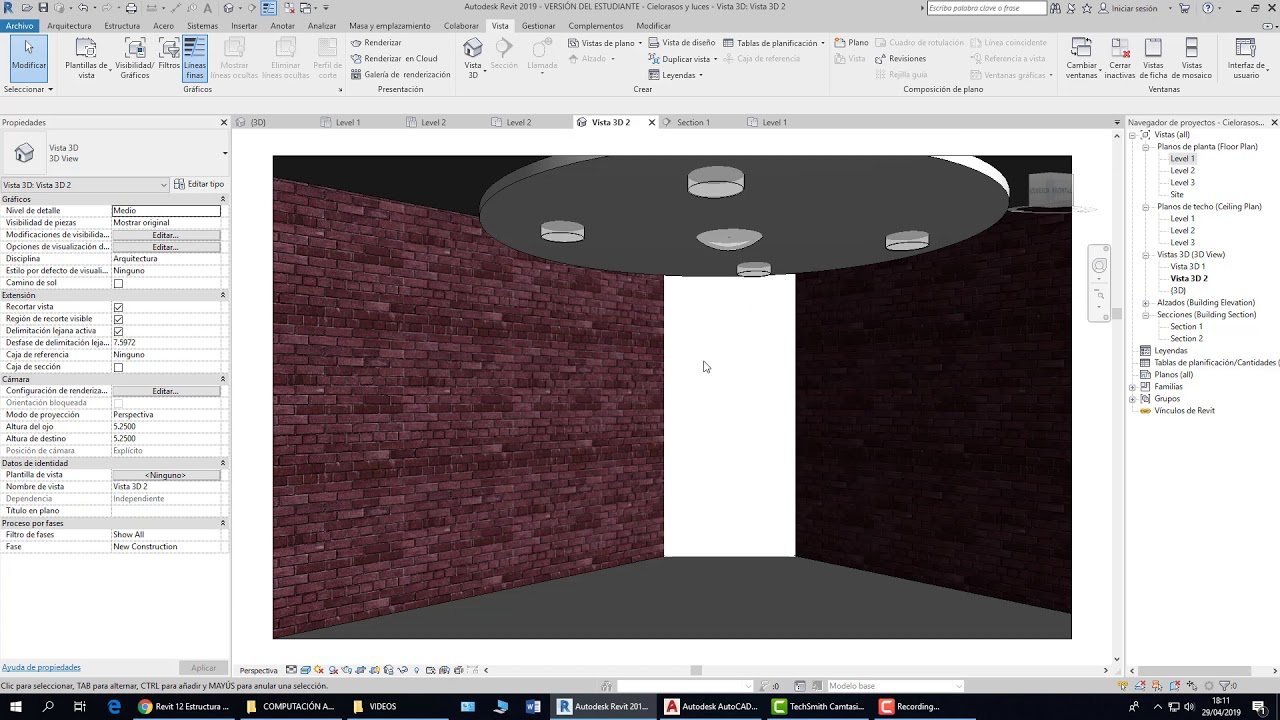 FALSO TECHO PARTE II - REVIT ARQUITECTURA - YouTube