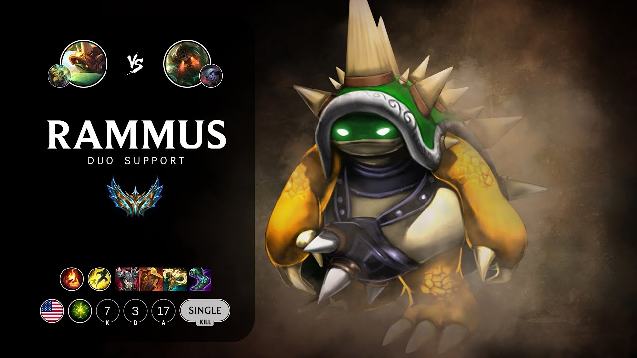 Rammus Support vs Nautilus - NA Challenger Patch 13.1 - YouTube