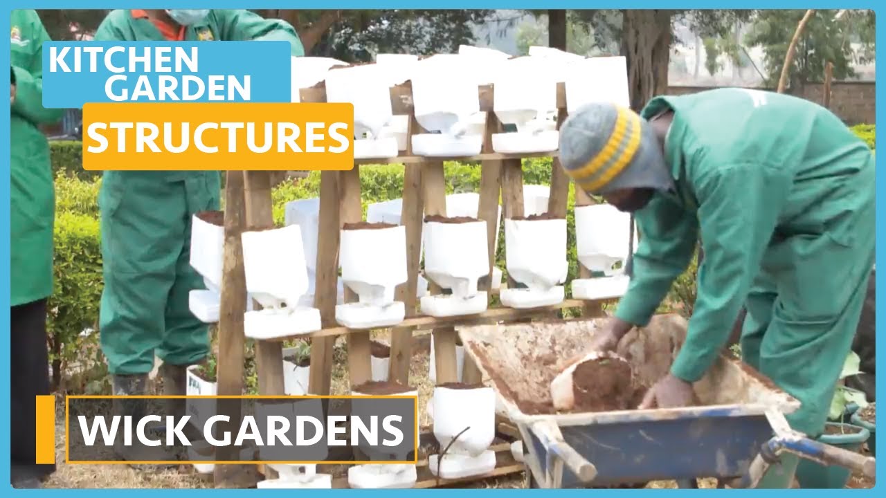 Kitchen Garden Structures (Lesson 8) - How to Make a Wick Garden - YouTube