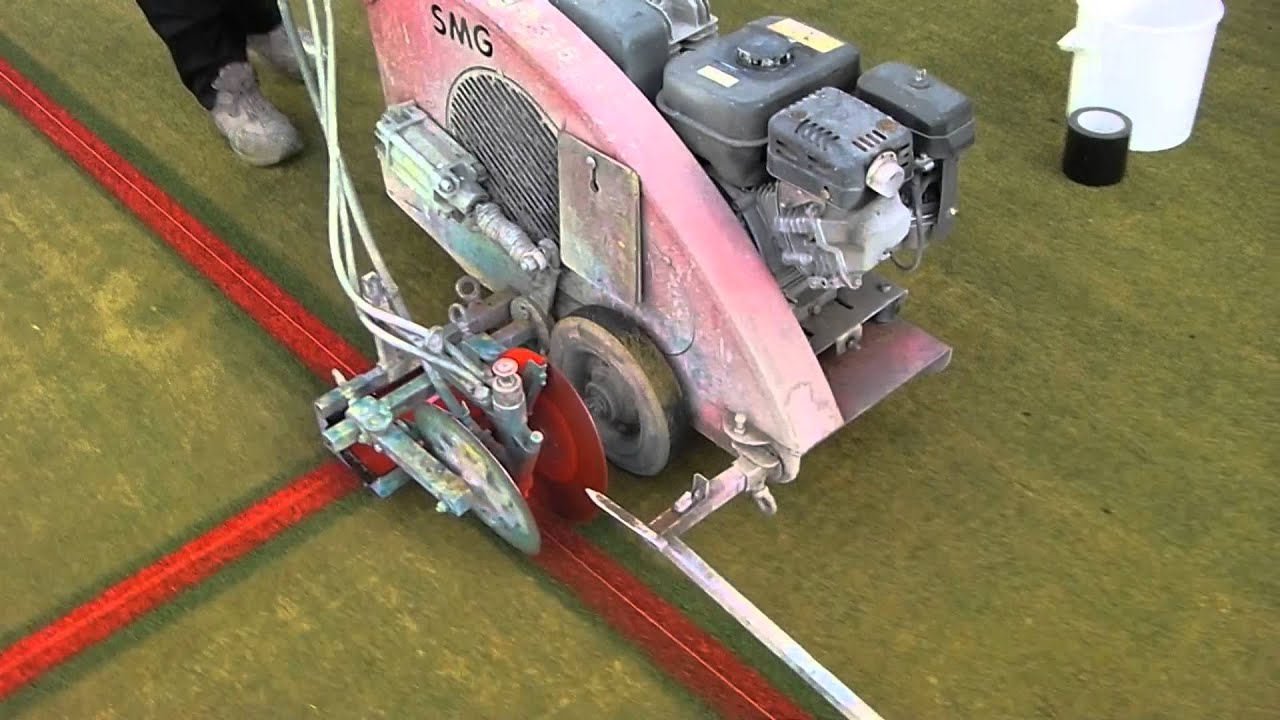 Line marking artificial grass St Andrews 001 - YouTube