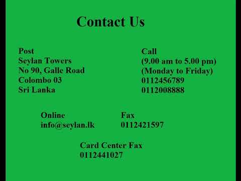 How to Contact Seylan Bank - Seylan Internet Banking - YouTube