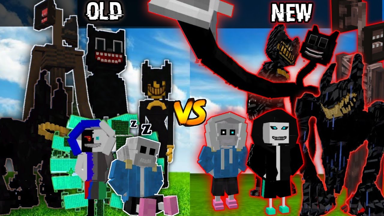 Old vs new! Cartoon cat v1 vs Cartoon cat v3, Beast Bendy, Sirenhead v3 ...