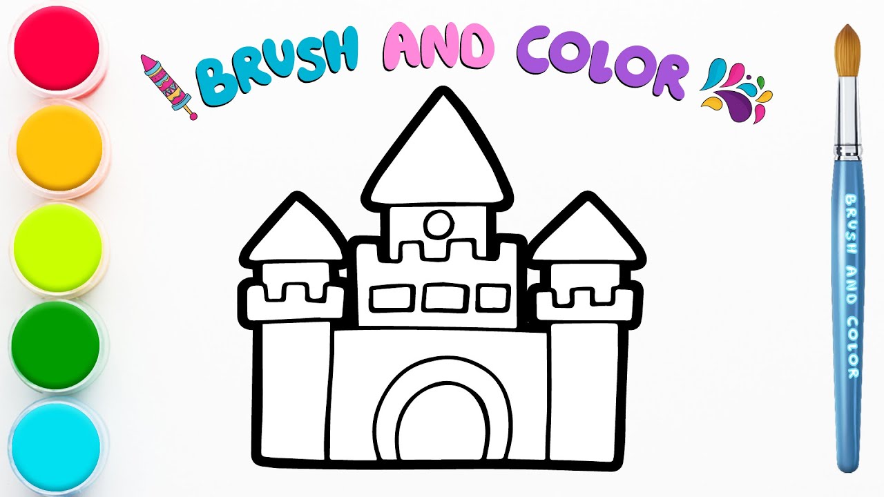 How to Draw a Castle | Step by Step - YouTube