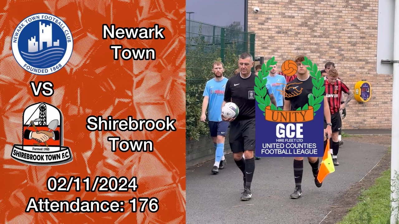 Newark Town 4-0 Shirebrook Town, United Counties Premier Division North ...