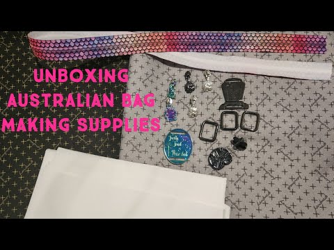 Unboxing Australian Bag Making Supplies - YouTube