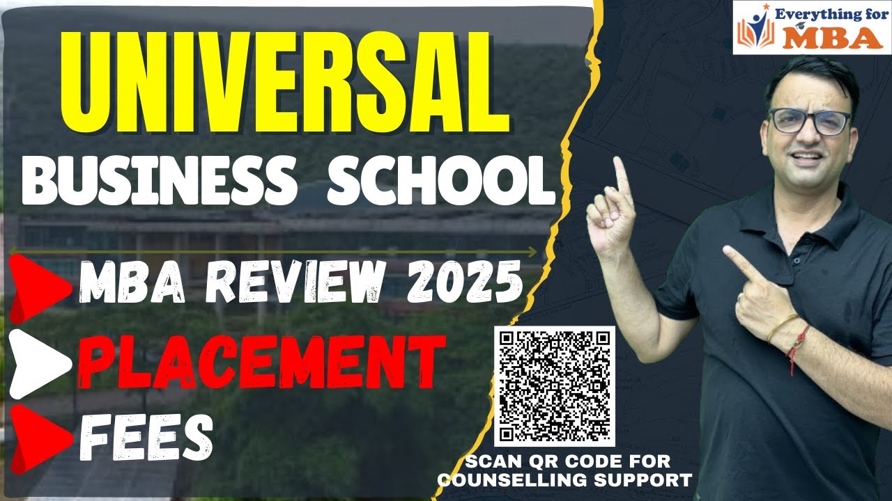 UNIVERSAL BUSINESS SCHOOL MUMBAI MBA REVIEW 2025 | MBA IN UBS MUMBAI | ADMISSION | FEES ...