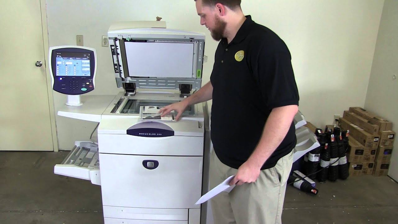 Xerox Docucolor 260 998K 90K - YouTube