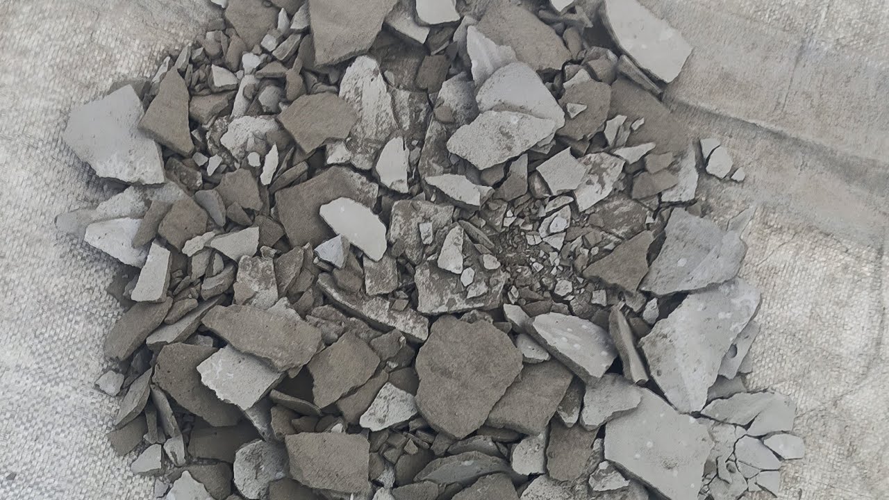 pure cement thin chunks tutorial and results - YouTube