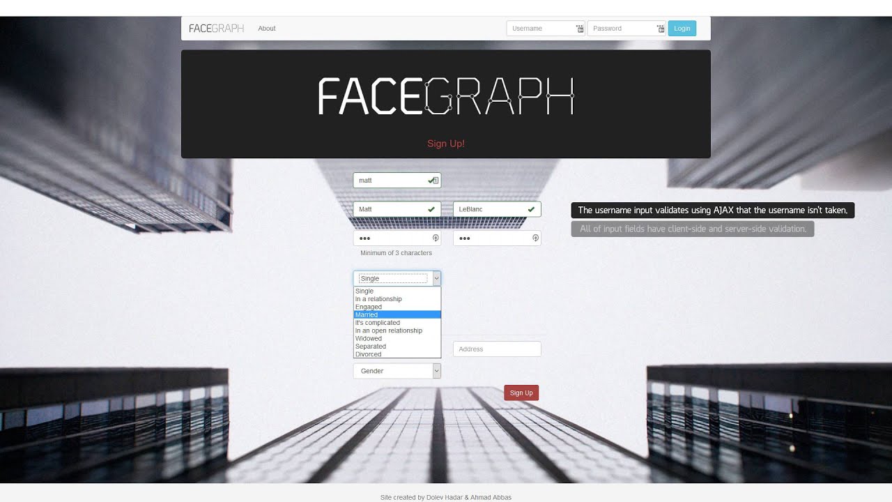 FACEGRAPH - Graph based social network - YouTube