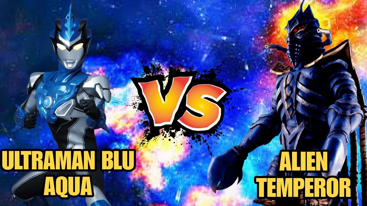 ULTRAMAN BLU AQUA VS ALIEN TEMPEROR - ウルトラマン || Ultraman fighting ...