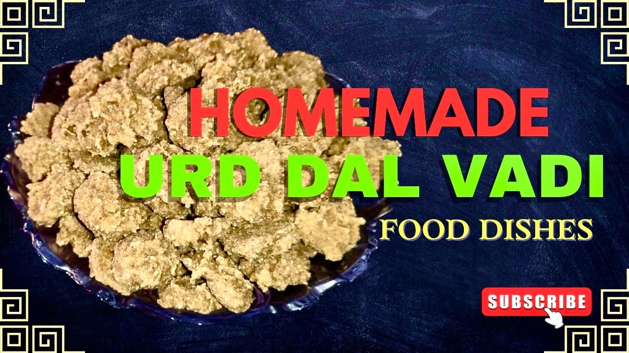 Urad dal Vadi kaise bnaye || How to made Urad dal vadi - YouTube