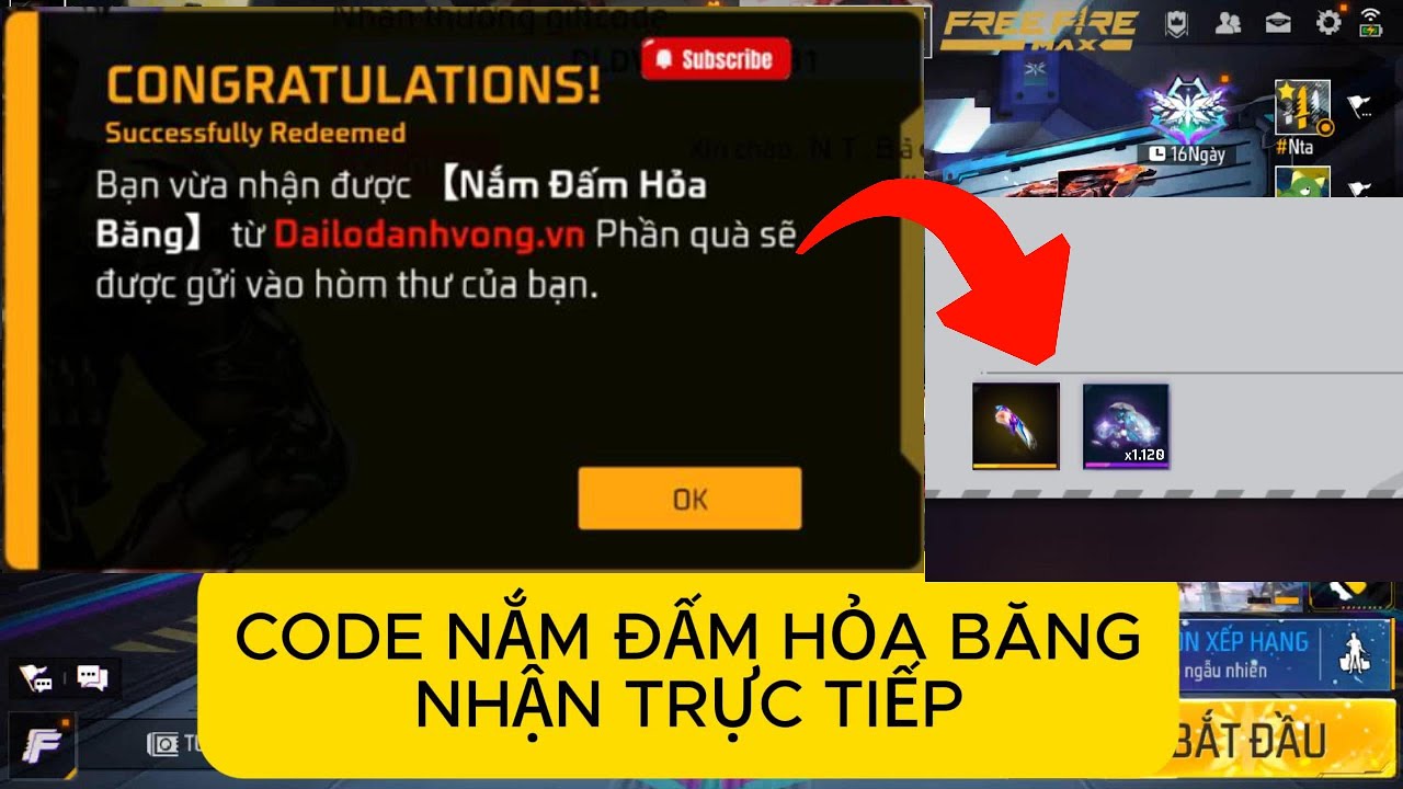 Chia sẻ code nắm đấm hỏa băng free fire miễn phí không giới hạn ai cũng ...