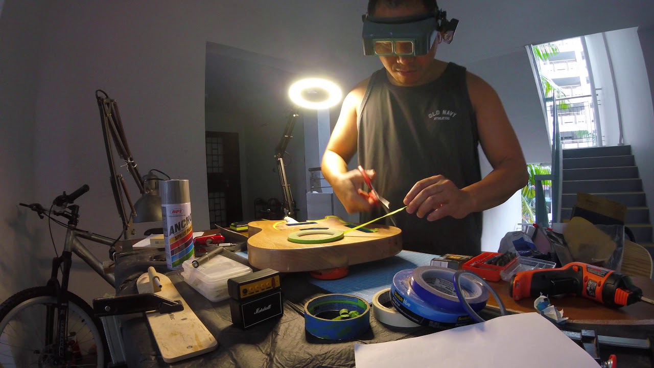 Masking , preparing for primer coat - YouTube