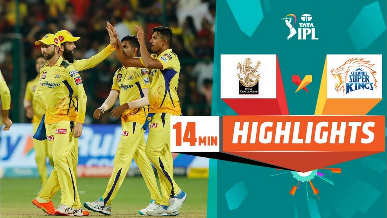 rcb vs csk highlights 2024 || csk vs rcb 2024 first match highlights ...