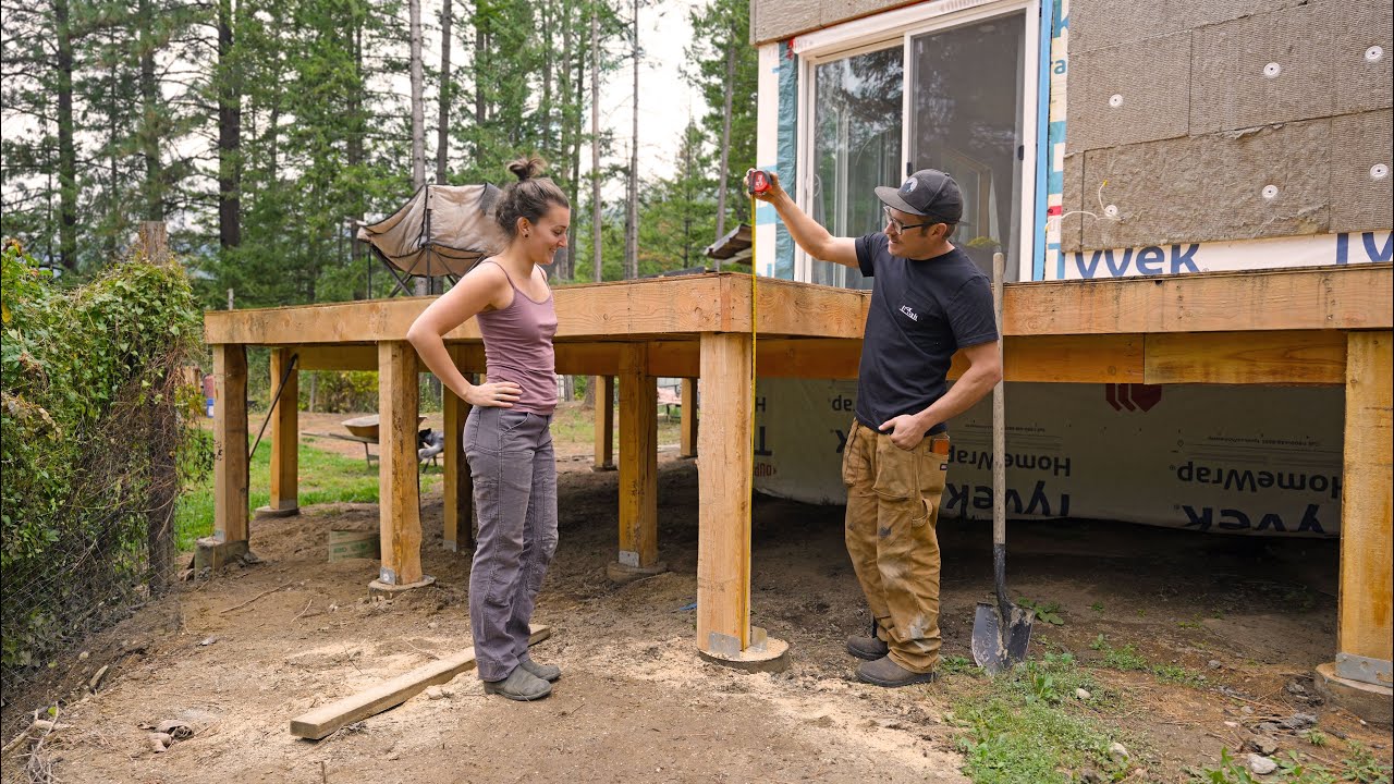 Change Of Plans | Adding On To The Deck Framing - YouTube