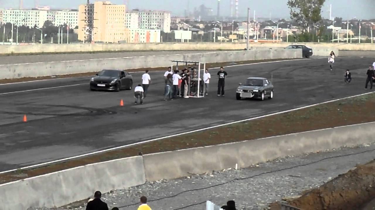 DRAG RACING IN RUSTAVI TRACK EVO 2 VS NISSAN GTR - YouTube