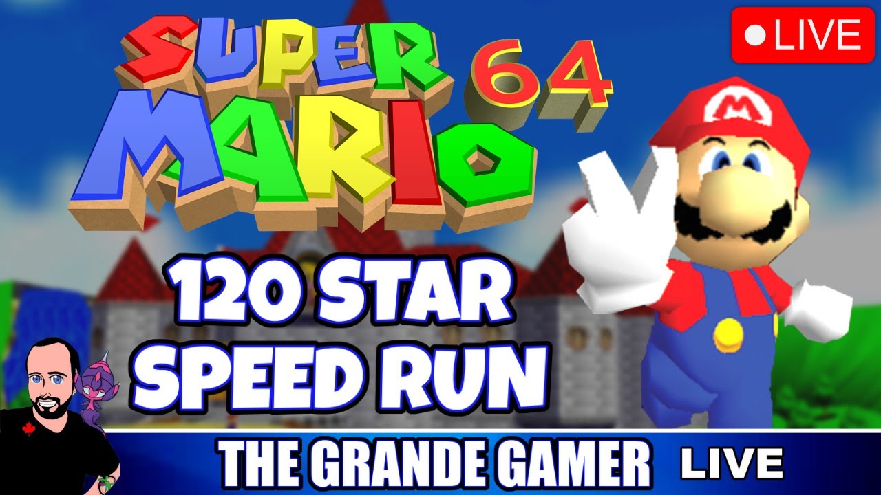 Super Mario 64 | 120 Star Speed Run | Best Time - 2:53:25 - YouTube