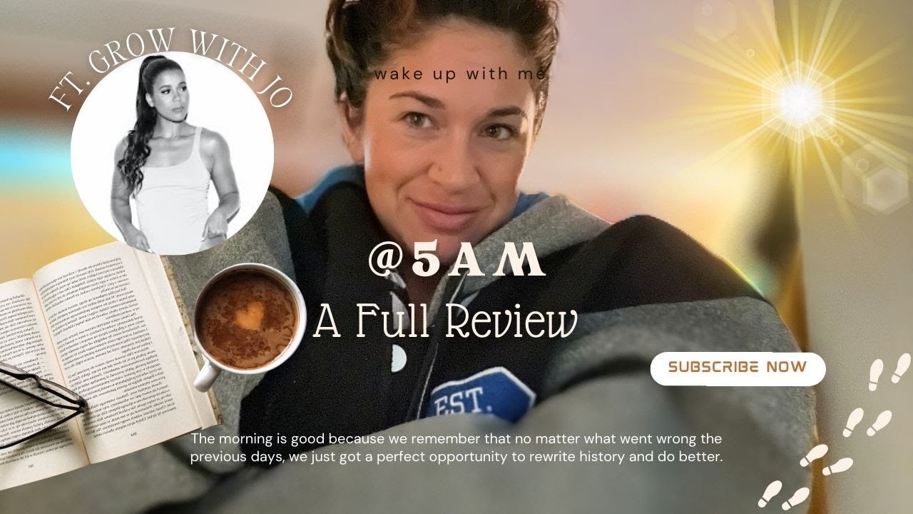 i tried GROW WITH JO workouts for a WEEK + reset morning routines 2022 ...