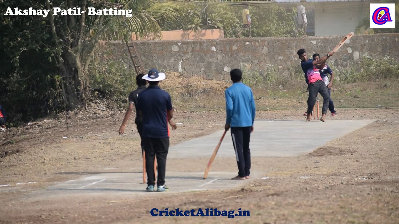 Akshay Patil Monya Fabulous Batting in Karanja Devi Mhatroli Chashak ...