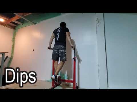 Dips with Wide Grip - YouTube