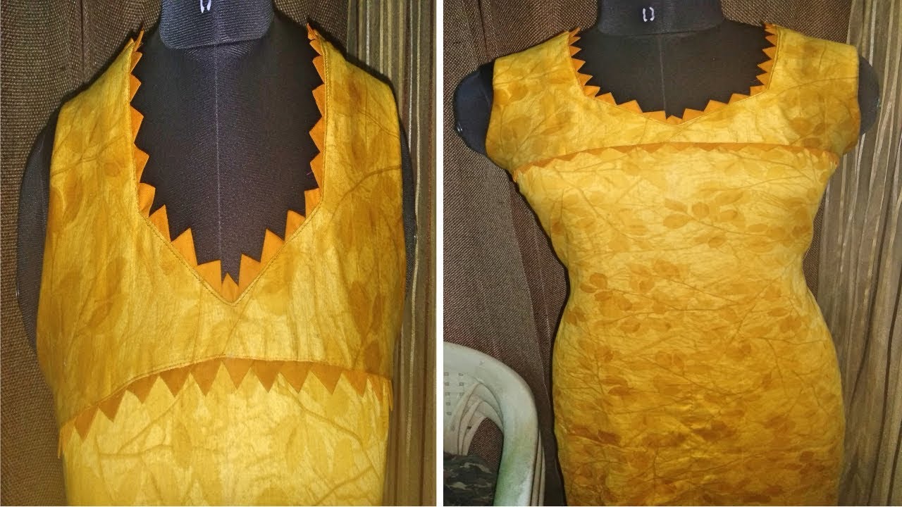 Latest and Creative Front Neck Design cutting and Stitching || Reet ...