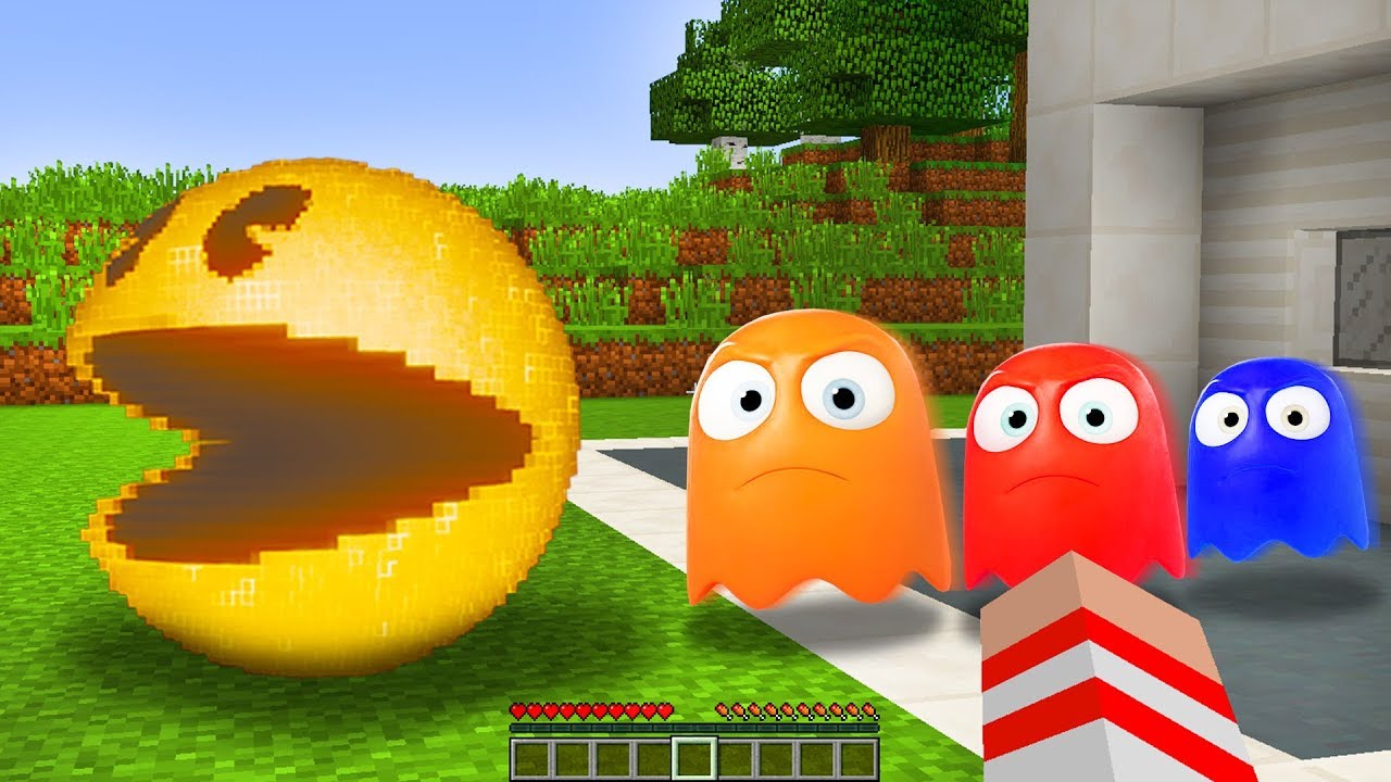 PACMAN APARECEU NA MINHA CASA NO MINECRAFT ! - YouTube