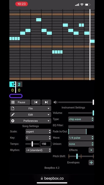 Rate my BeepBox music #beepbox #music - YouTube