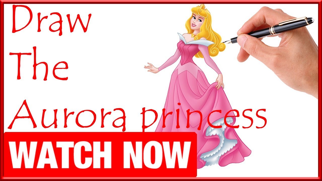 How To Draw The Aurora princess - Learn To Draw - Art Space - YouTube