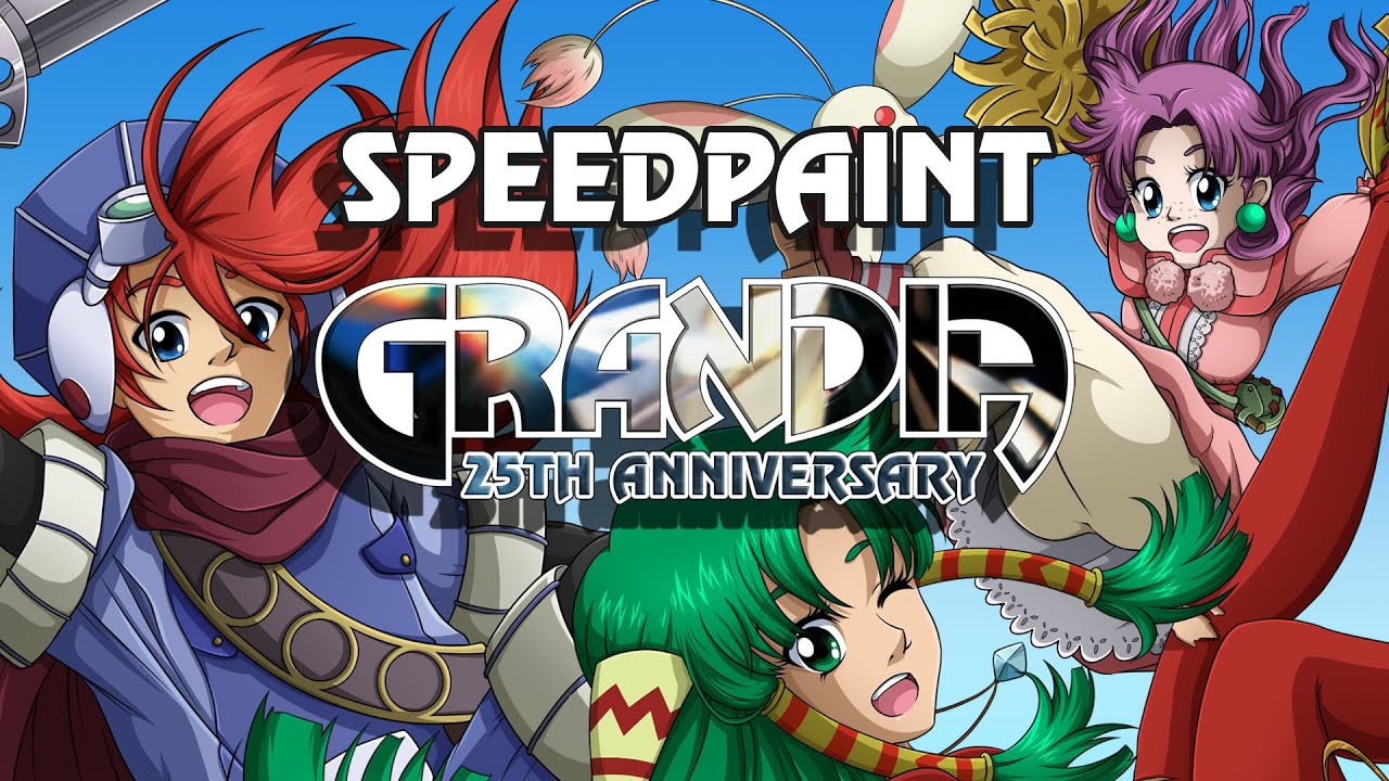 SPEEDPAINT of Justin, Feena and Sue from GRANDIA (25th Anniversary ...