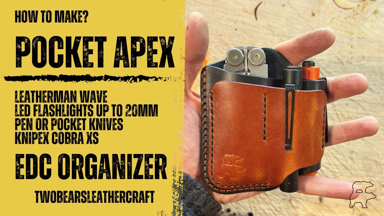 Pocket Apex - Leather EDC Organizer Tutorial Video - YouTube