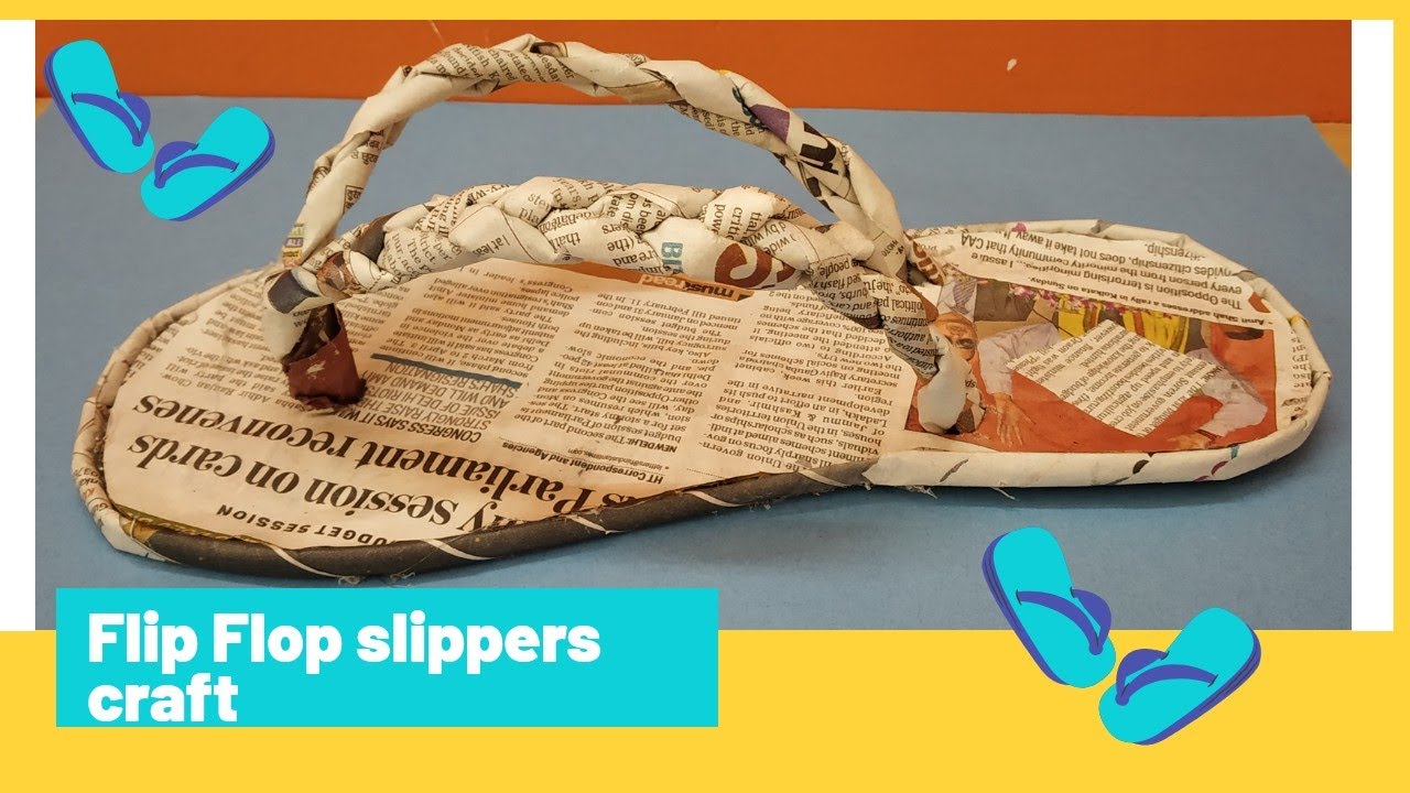 How to make own Flip Flop paper art #diyart #craft - YouTube