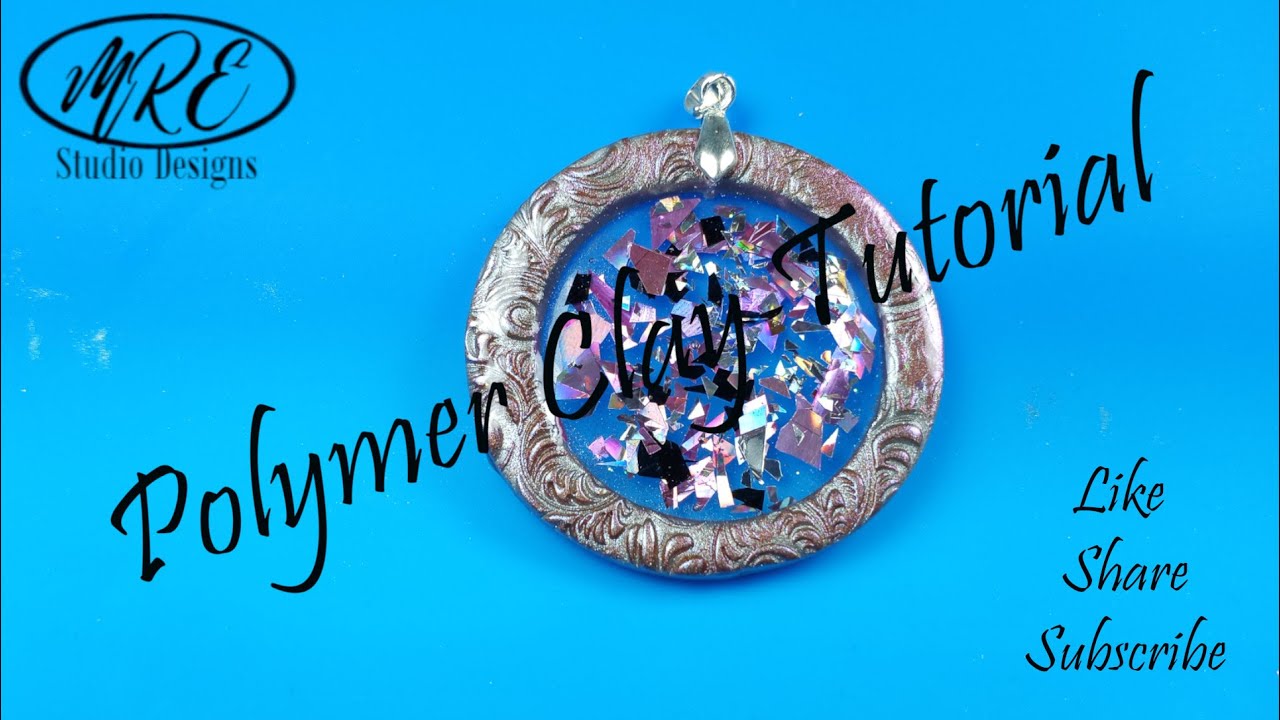 Polymer Clay Window Pendant Tutorial - YouTube