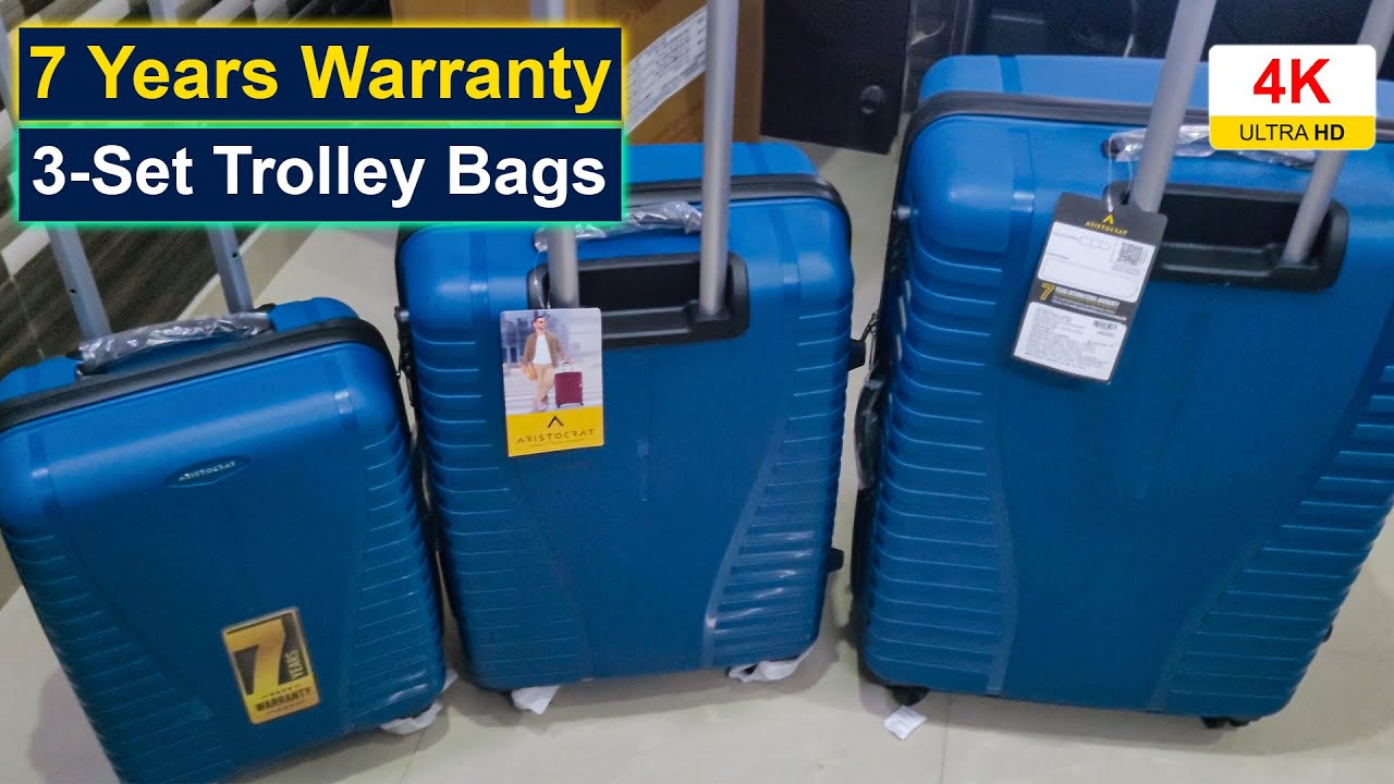 Aristocrat VIP Trolley Travel Bags | Unboxing | 4K - YouTube