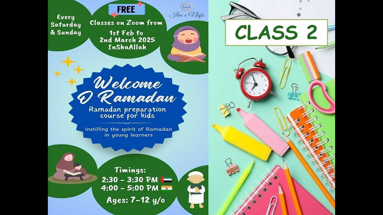 Welcome O Ramadan! | Class 2 Kids' Special 🌙 - YouTube