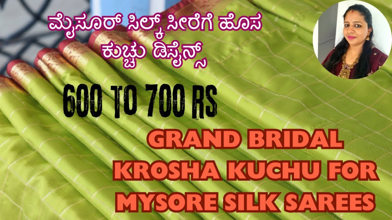 Bridal Design With Triple Tassels | Grand Krosha Kuchu For Mysore Silk ...