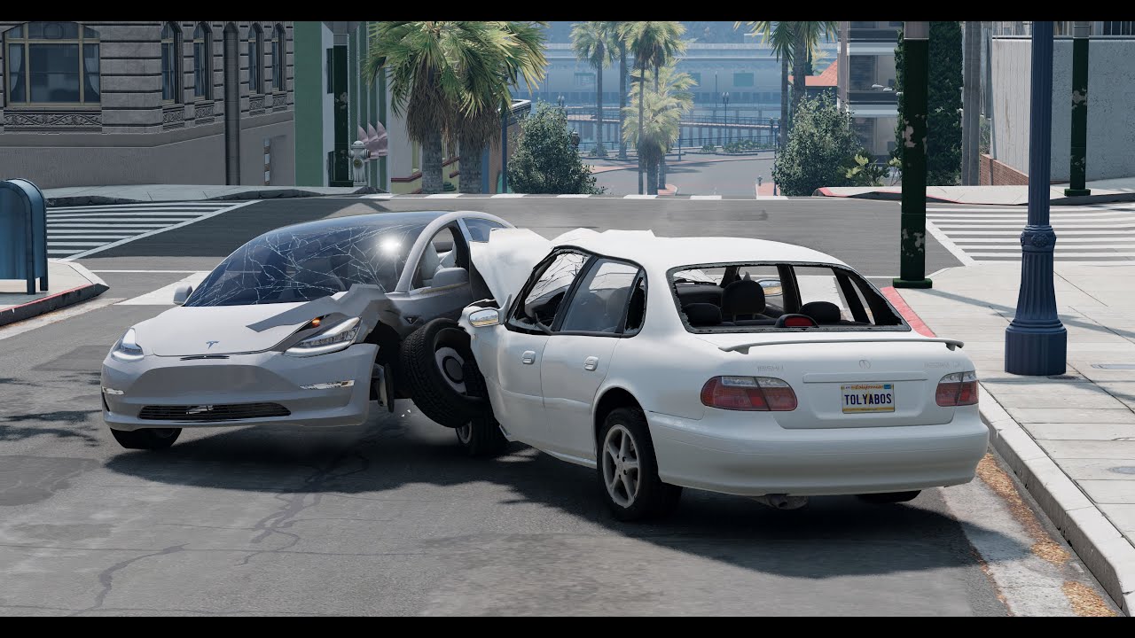 TOP Unbelievable Car Crashes #2 - BeamNG drive | GP-Game - YouTube