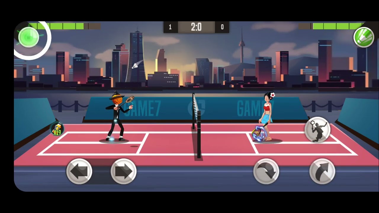 羽毛球badminton game试用万圣节套装 - YouTube