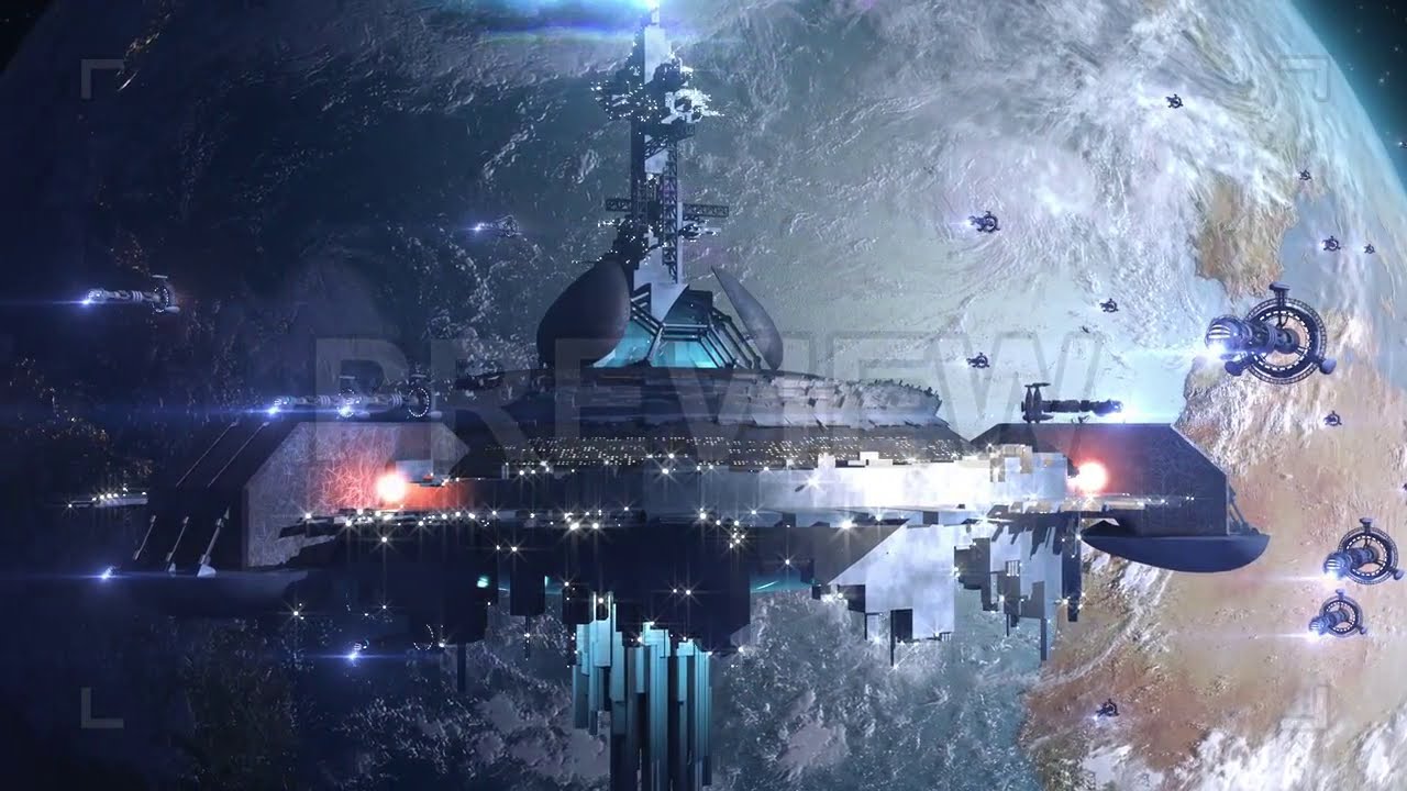 Alien Mothership near Earth - Animations by AND - YouTube