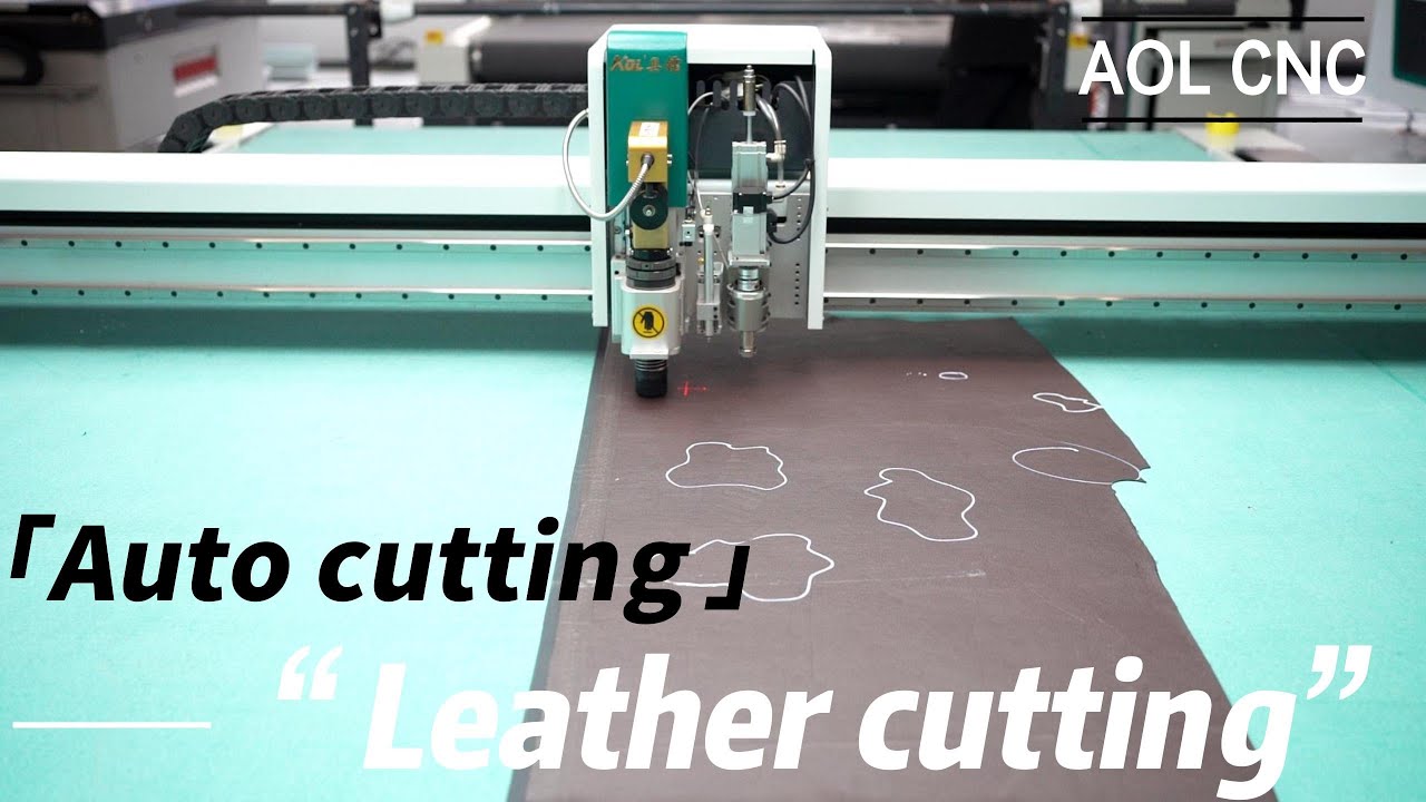 Digital leather cutting machine---AOL Digital cutter - YouTube