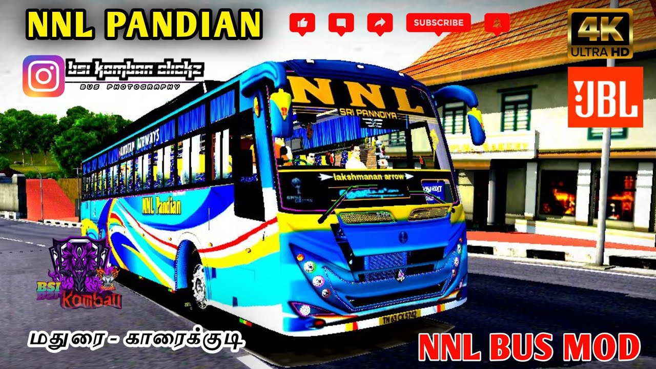🎀🤩NEW NNL PANDIAN LIVERY RELEASED FOR NEW NNL BUS MOD DOWNLOAD & ENJOY ...