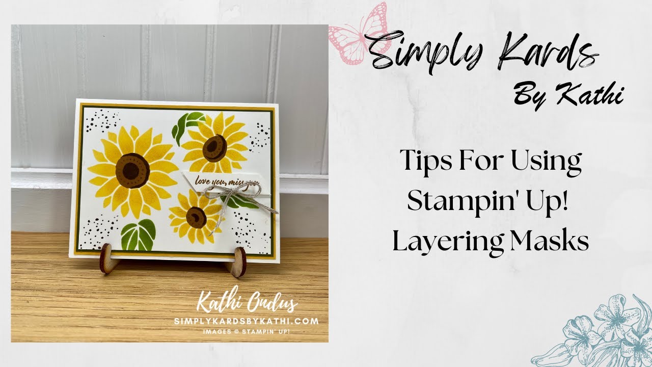 Tips for Using Stampin' Up! Layering Masks - YouTube