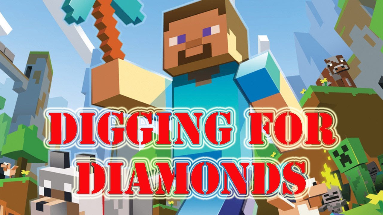 MineCraft - Digging For Diamonds - YouTube