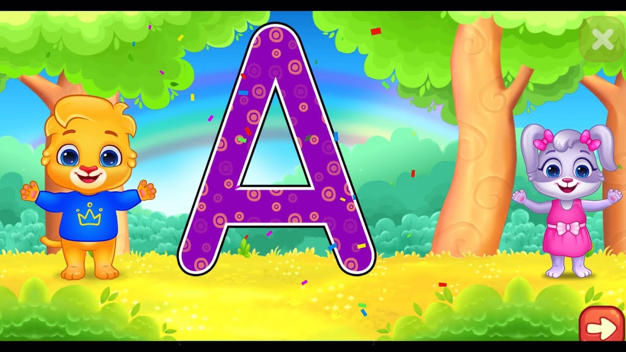 ABC kids games/ new video kids ABC capital letters / teaching abc games ...