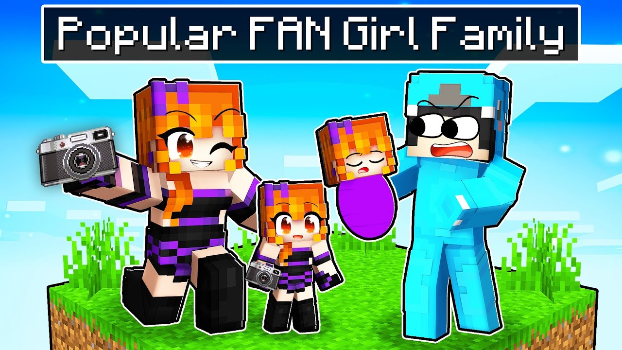 OMZ Having A POPULAR FAN GIRL Family in Minecraft! - Parody Story(Roxy ...