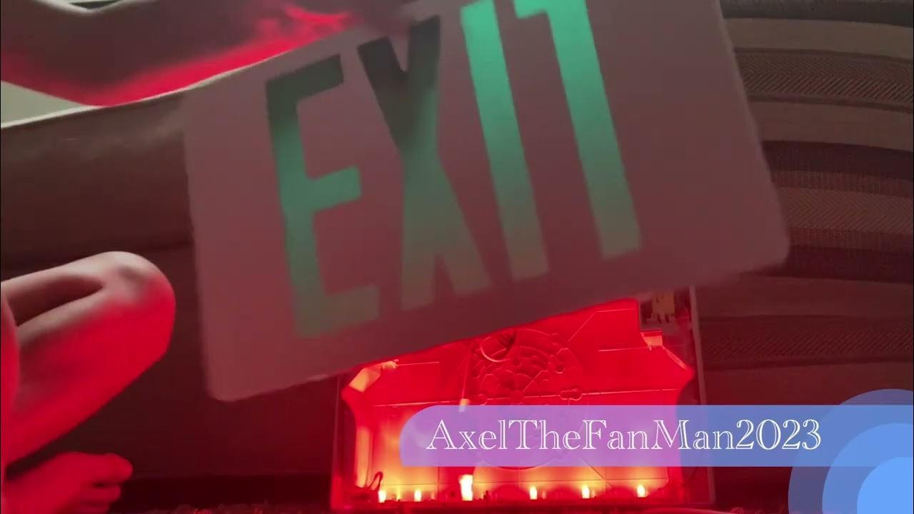 How To Change Colors On A Exit Sign - YouTube