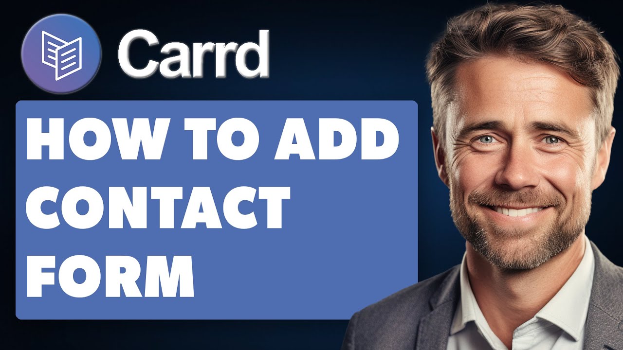 How To Add Contact Form In Carrd.co Website (Full 2025 Guide) - YouTube