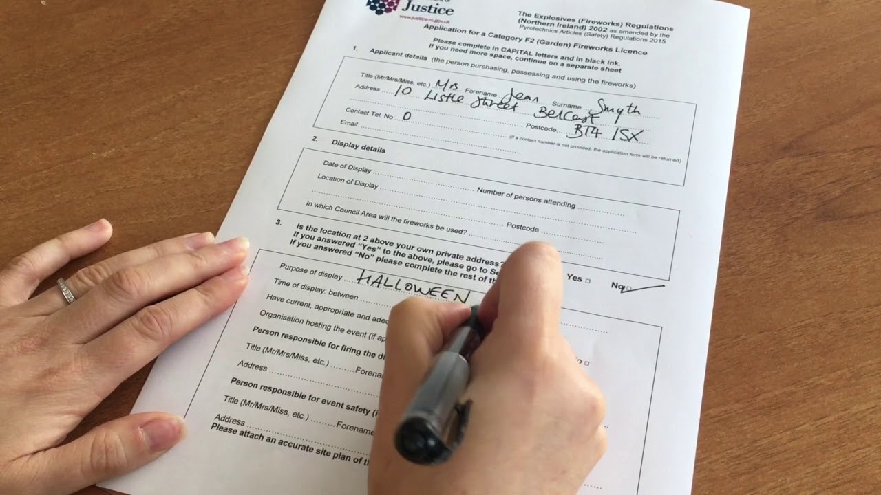 Fireworks Licence 2018 - YouTube