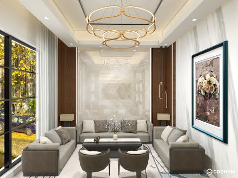 Webinar-Coohom Modern living room design - YouTube