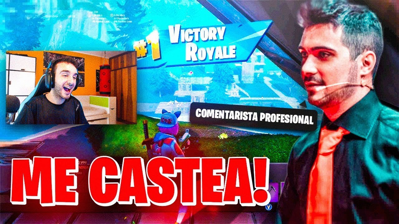 CASTER PROFESIONAL COMENTA MI PARTIDA DE FORTNITE Y GANO CON 15 KILLS ...